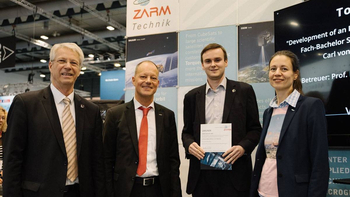 Tobias Hoffmann honoured with ZARM sponsorship award // University of Oldenburg